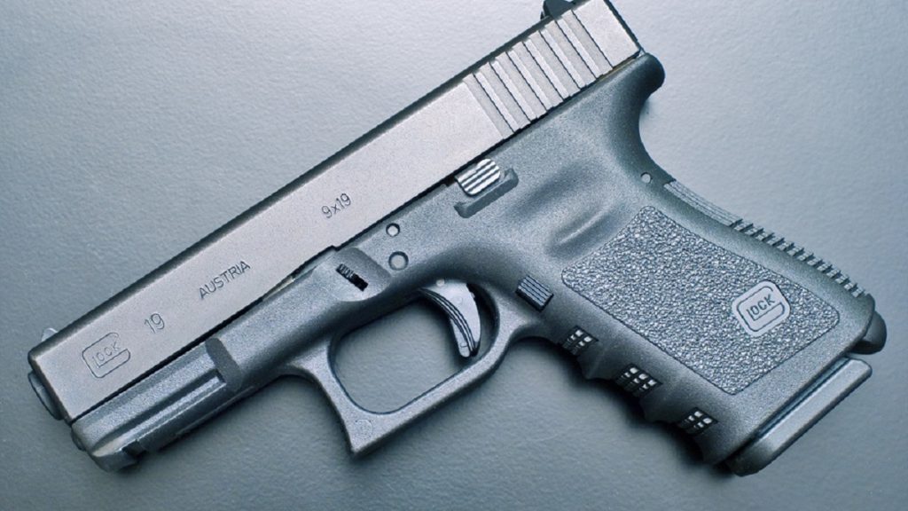 Glock 9mm Pistol Silver