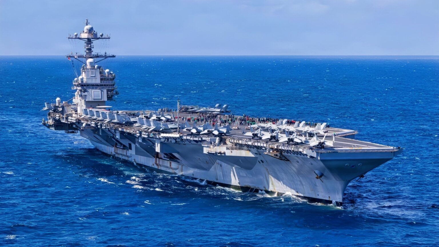 14 Months At War: Iowa-Class Battleship USS New Jersey Deployed Far ...