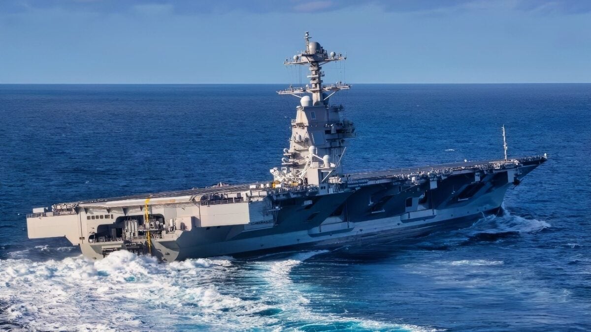The Crew Must Be Drained: Aircraft Carrier USS Gerald R. Ford Is Being ...