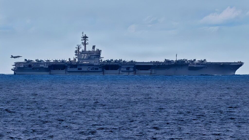 100,000 Ton U.S. Navy Nuclear Supercarrier USS George H.W. Bush Is ...
