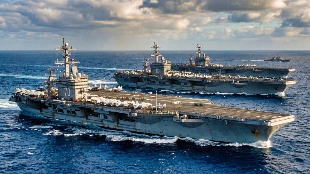 The U.S Navy Could Soon Have 3 Nuclear Aircraft Carriers Bombing Iran ...